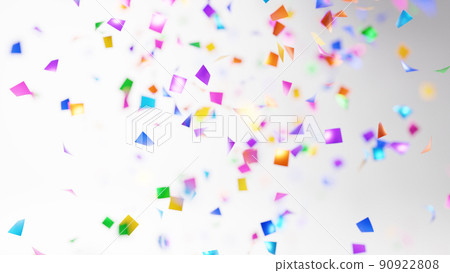 Colorful confetti on a white background.... - Stock Illustration ...