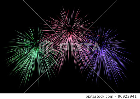 3D illustration of fireworks background background - Stock Illustration ...