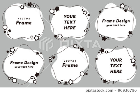 Loose and distorted shape pop star pattern... - Stock Illustration ...