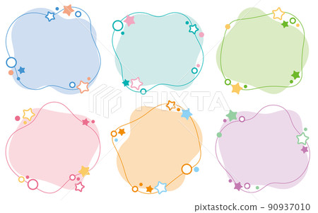 Loose and distorted shape pop star pattern... - Stock Illustration ...