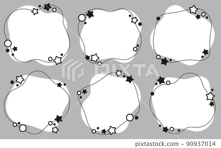 Loose and distorted shape pop star pattern... - Stock Illustration ...
