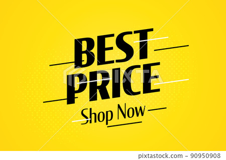 Sale banner template. Best price advertising... - Stock Illustration ...