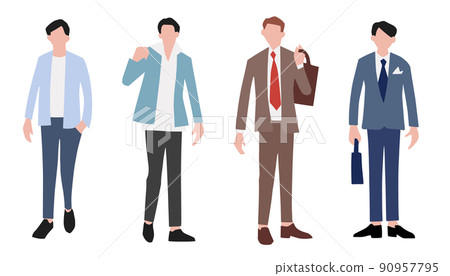 Male vector set - Stock Illustration [90957795] - PIXTA
