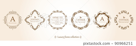Fashionable frame. Luxury frame set - Stock Illustration [90966251] - PIXTA