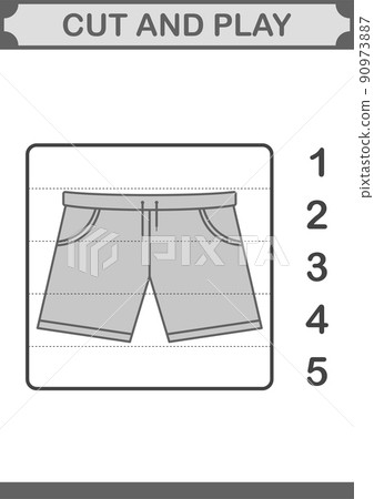 Cut and play with Shorts - Stock Illustration [90973887] - PIXTA