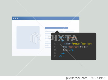 Anchor text or link label clickable text in an... - Stock Illustration ...