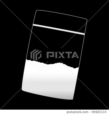 Drug image. Suspicious white powder in a... - Stock Illustration ...