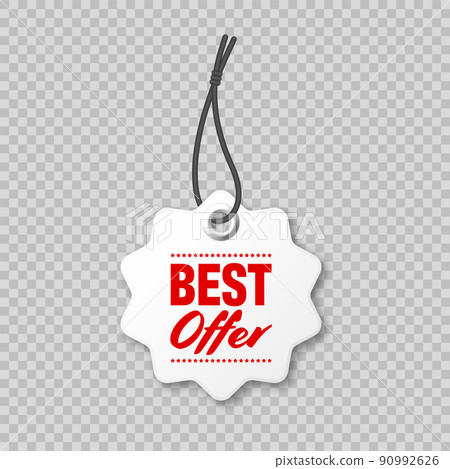 Realistic price tag. Special offer or shopping... - Stock Illustration ...