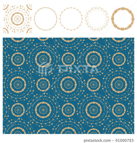 [Vector] Bead decoration circular repeating... - Stock Illustration ...
