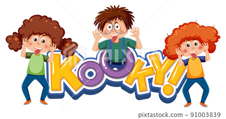Playful cartoon character with word expression - Stock Illustration ...
