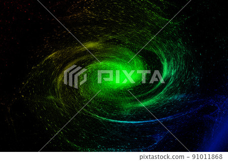 Green color gradual space starry sky vortex,... - Stock Illustration ...