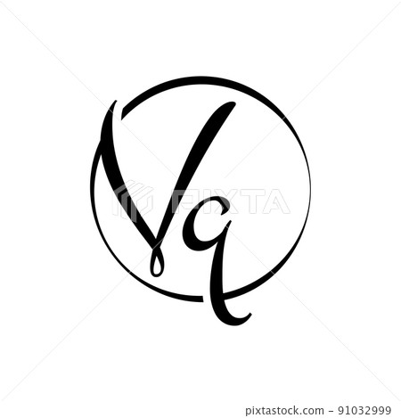 Initial VQ letter Logo Design vector Template.... - Stock Illustration ...