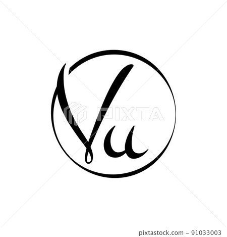 Initial VU letter Logo Design vector Template.... - Stock Illustration ...