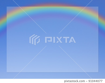 Rainbow and sky frame - Stock Illustration [91044077] - PIXTA