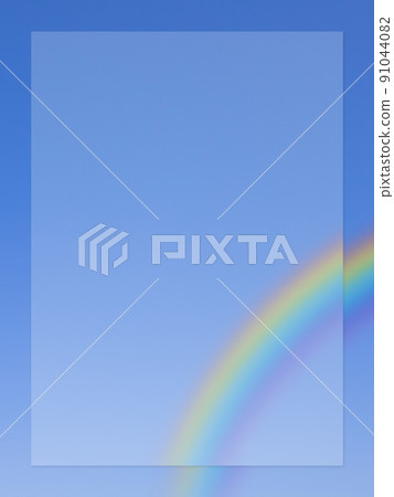 Rainbow and sky frame - Stock Illustration [91044082] - PIXTA