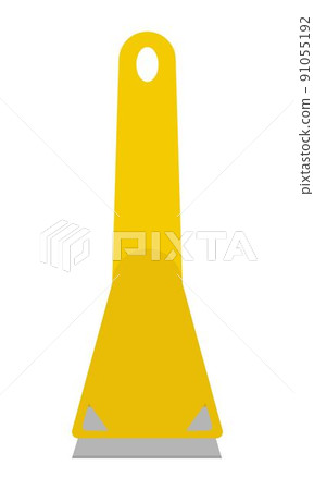 Kitchen scraper with a blade for cleaning dirt. - Stock Illustration ...