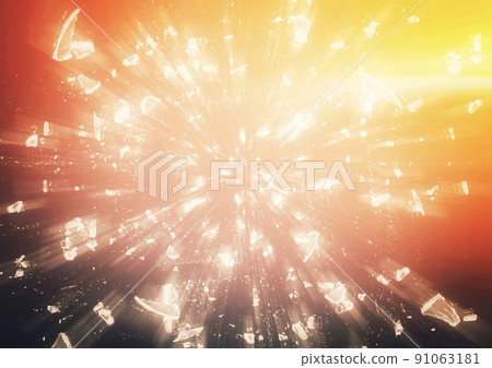 3D illustration of scattered light particles - Stock Illustration ...