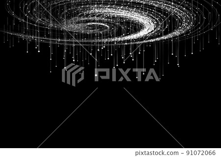Data particle vortex, big data, communication... - Stock Illustration ...