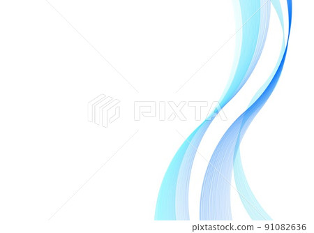 Line curve blue - Stock Illustration [91082636] - PIXTA