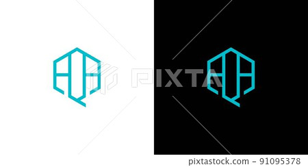 Unique and modern initial letter AQA logo design - Stock Illustration ...