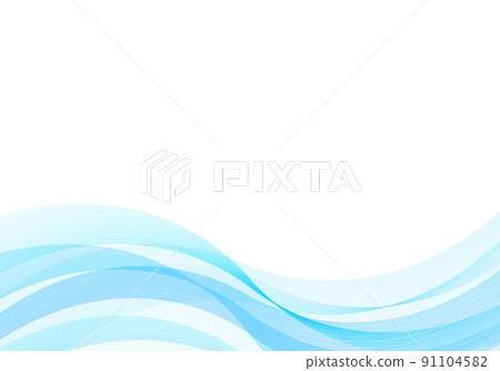 Line curve blue - Stock Illustration [91104582] - PIXTA