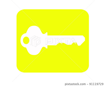 Key icon yellow - Stock Illustration [91119729] - PIXTA