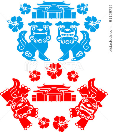 Simple shisa - Stock Illustration [91139735] - PIXTA