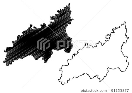 Washim district (Maharashtra State, Amravati... - Stock Illustration ...