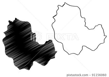 West Siang district (Arunachal Pradesh State,... - Stock Illustration ...