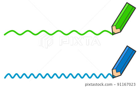 Illustration of drawing an underline with a pencil - Stock Illustration ...