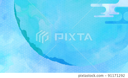 Refreshing light blue Japanese background - Stock Illustration ...