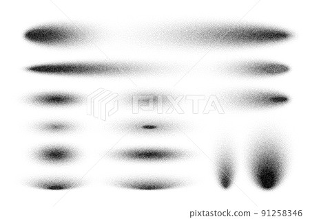 Stipple shadows set, dotted design elements.... - Stock Illustration ...