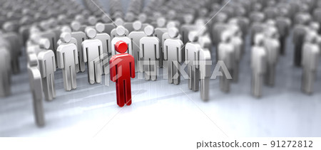 Election from the group, leader and set - Stock Illustration [91272812 ...