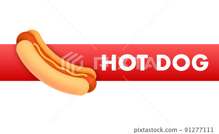 American banner. Vintage flat advertising with... - Stock Illustration ...