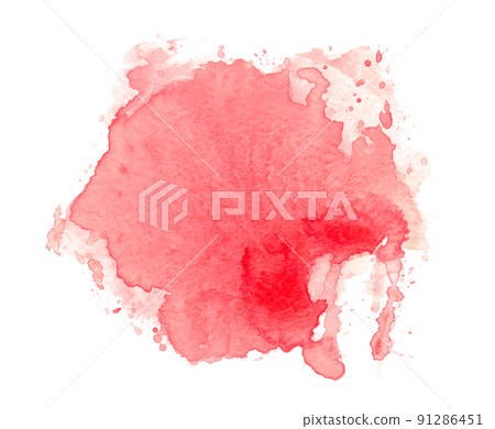 Abstract red watercolor splash texture isolated... - Stock Illustration ...