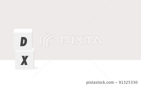 Illustration of a white block with DX... - Stock Illustration [91325330 ...