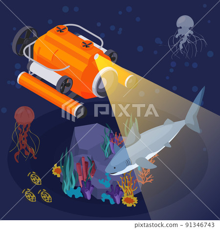 Underwater Vehicles Machines And Equipment...-插圖素材 [91346743] - PIXTA圖庫