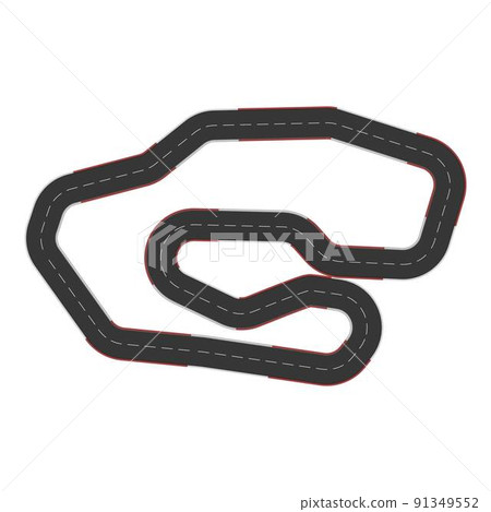 Racetrack map icon cartoon vector. Car race.... - Stock Illustration ...