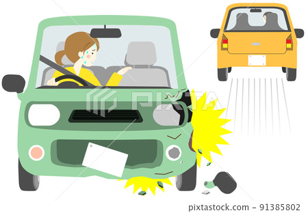 Hit-and-run car - Stock Illustration [91385802] - PIXTA