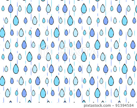 Rainy dashed line and raindrop pattern... - Stock Illustration ...