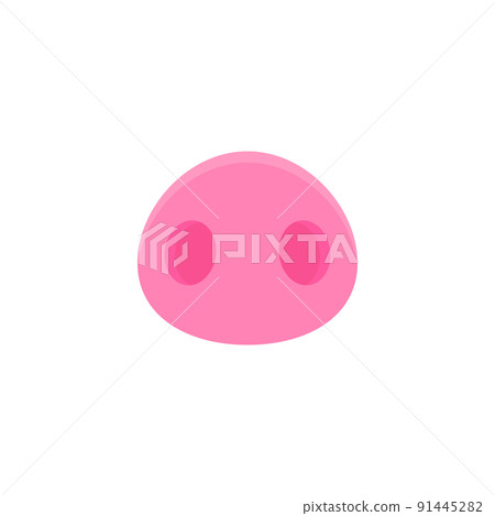 Pig Nose Logo Pigs Nose Simple Logo And Pork Pig Royalty Free Vector