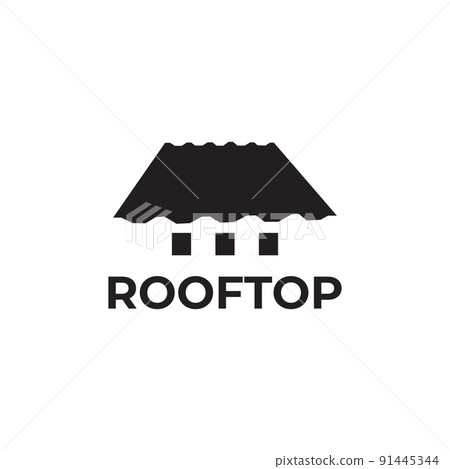 Rooftop building home logo design - Stock Illustration [91445344] - PIXTA
