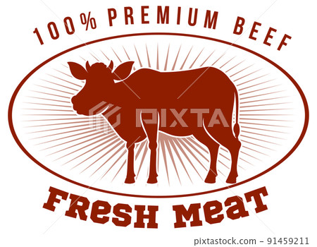 Fresh meat premium beef logo - Stock Illustration [91459211] - PIXTA