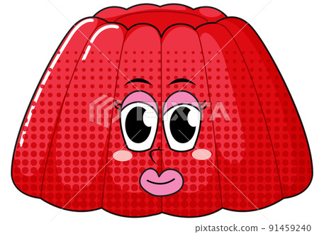 A jelly cartoon character on white background - Stock Illustration ...
