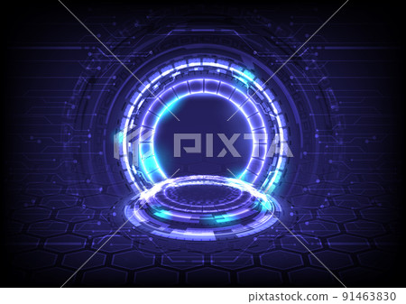 Background for showing product. Portal and... - Stock Illustration ...