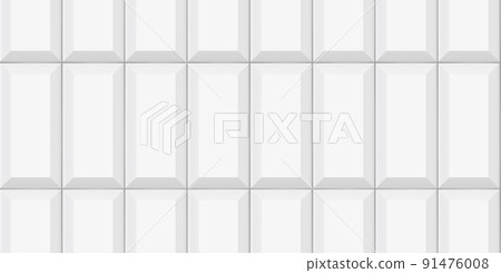 White vertical subway tile seamless pattern....-插圖素材 [91476008] - PIXTA圖庫