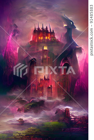 Demon Castle - Stock Illustration [91485883] - PIXTA