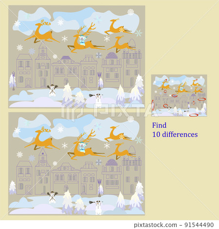 find 10 differences rebus for children under 6... - Stock Illustration ...