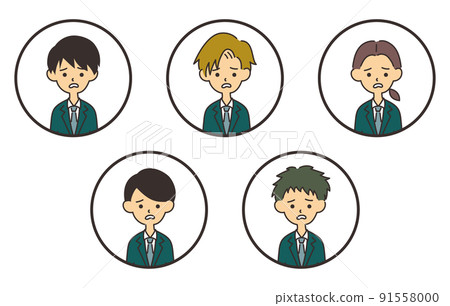 Male businessman icon set shock - Stock Illustration [91558000] - PIXTA