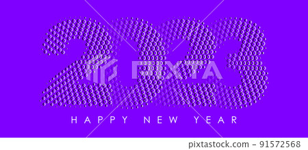 Violet Halftone numbers 2023 on a violet... - Stock Illustration ...